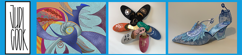 Judi Cook – Paper art shoes, artist, designer